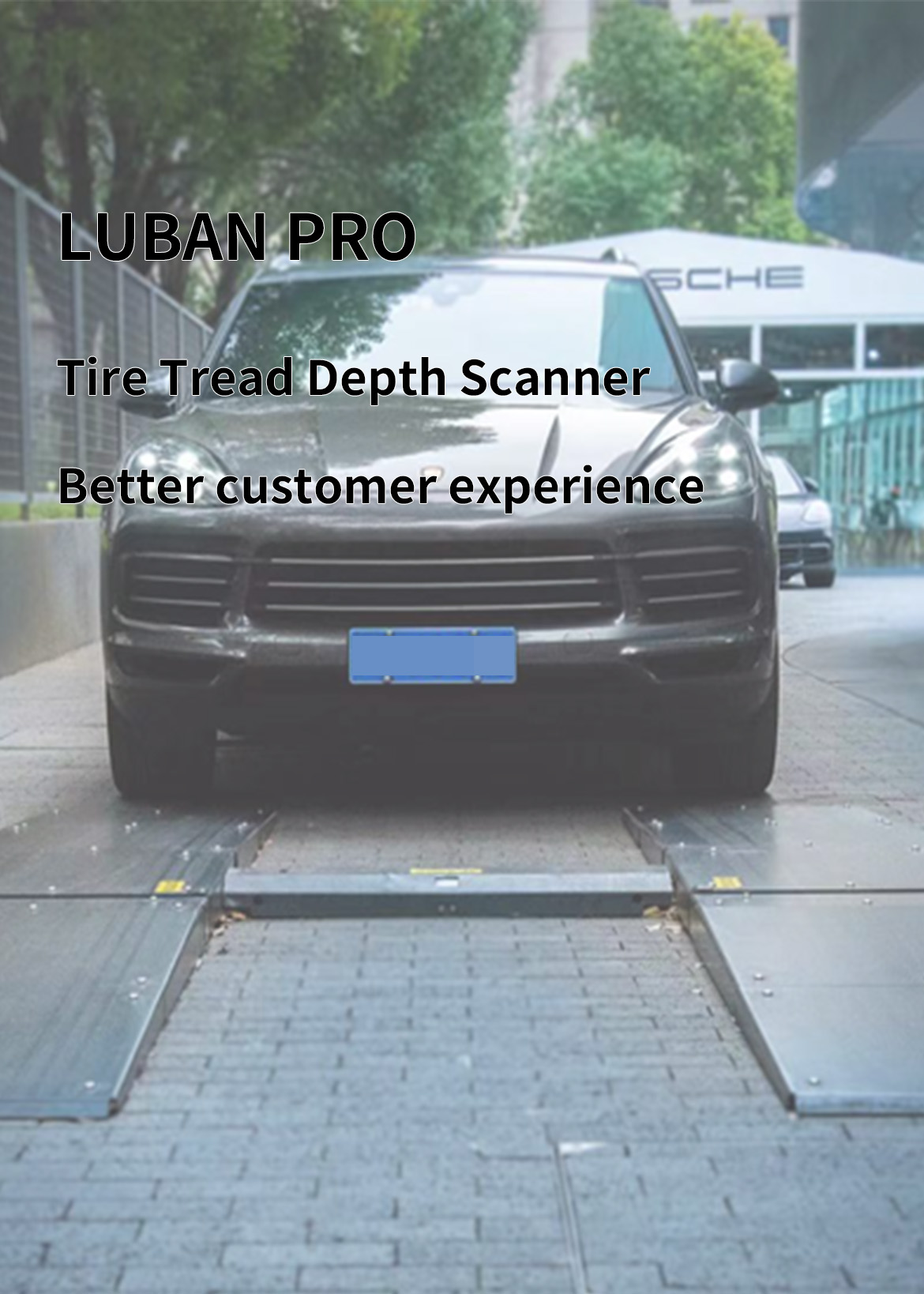 Tire tread depth scanner
