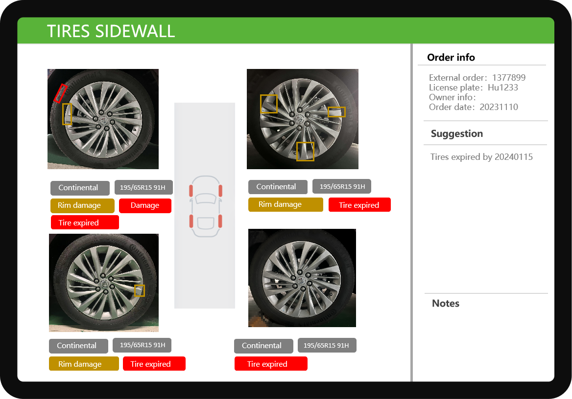 Tire sidewall inspection scanner